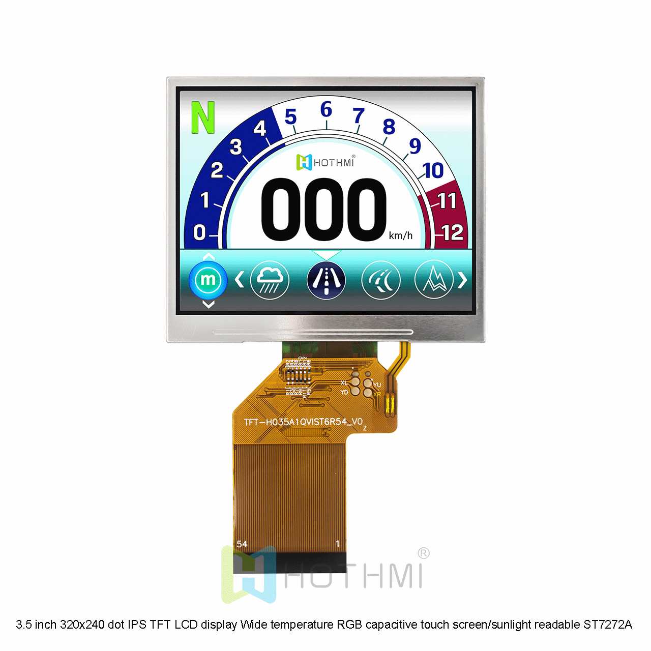 3.5 inch 320x240 dot IPS TFT LCD display Wide temperature RGB Optional ...